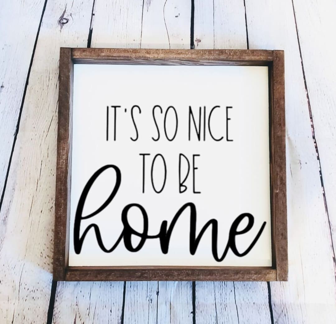 It's so Nice to Be Home | Wood Signs | Tiered Tray Decor | Shelf Decor ...