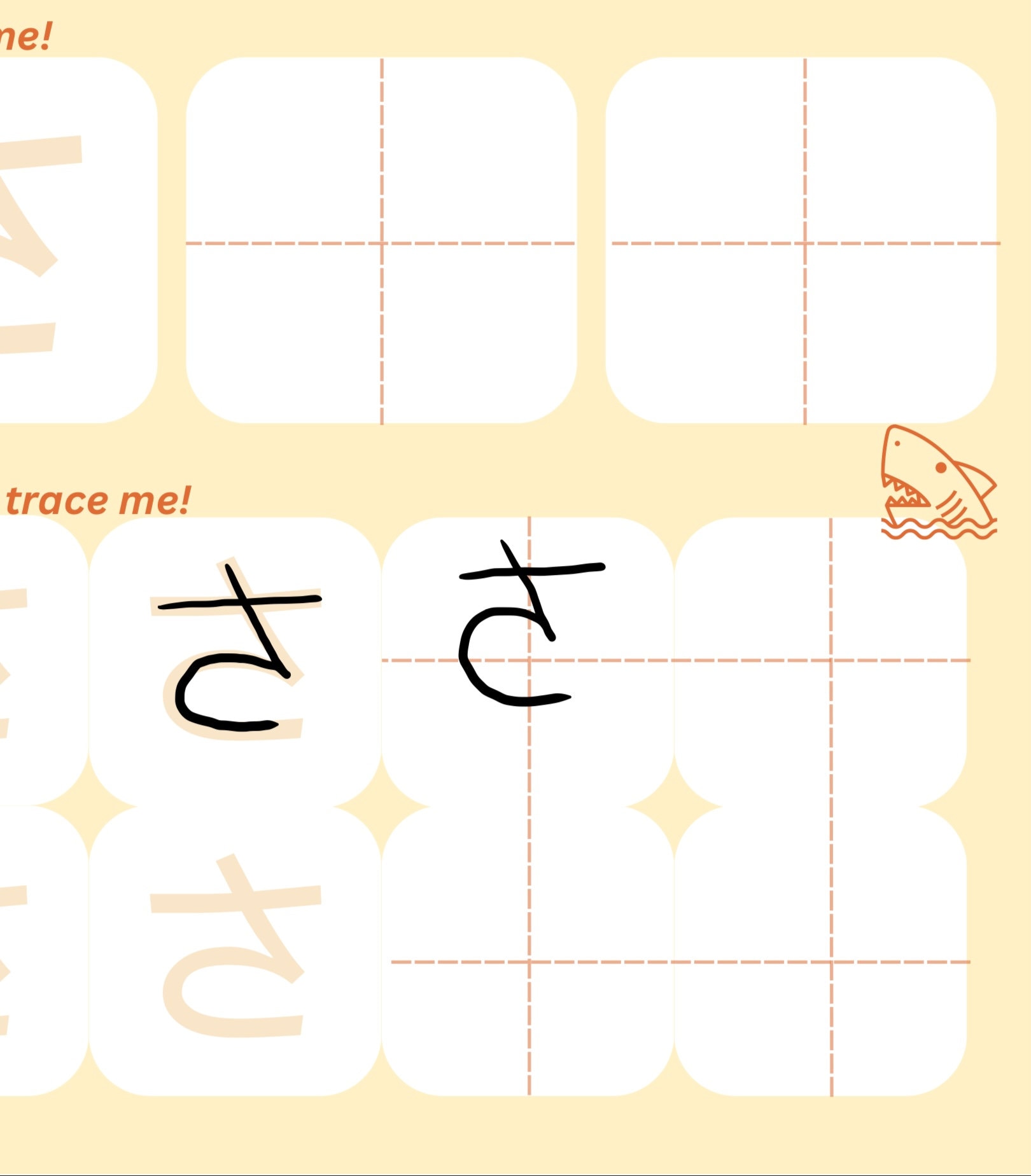 Learn Japanese - Hiragana Practice Sheets Writing (printable Pdf ...
