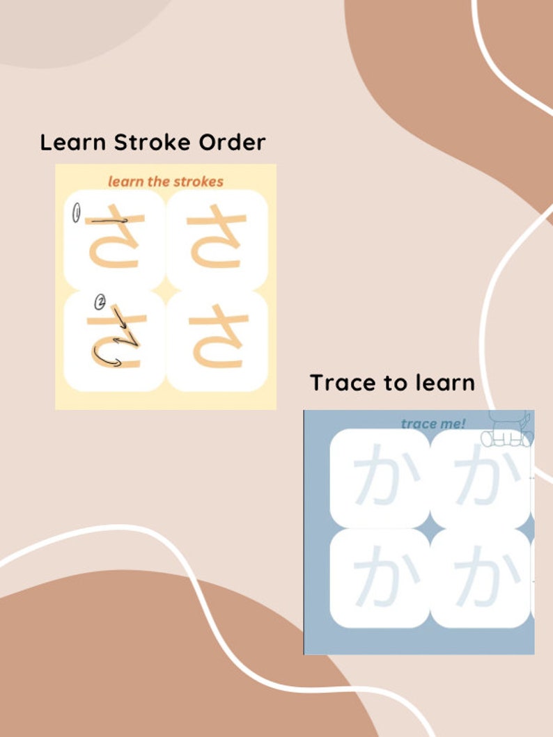 Learn Japanese - Hiragana Practice Sheets Writing (printable Pdf ...