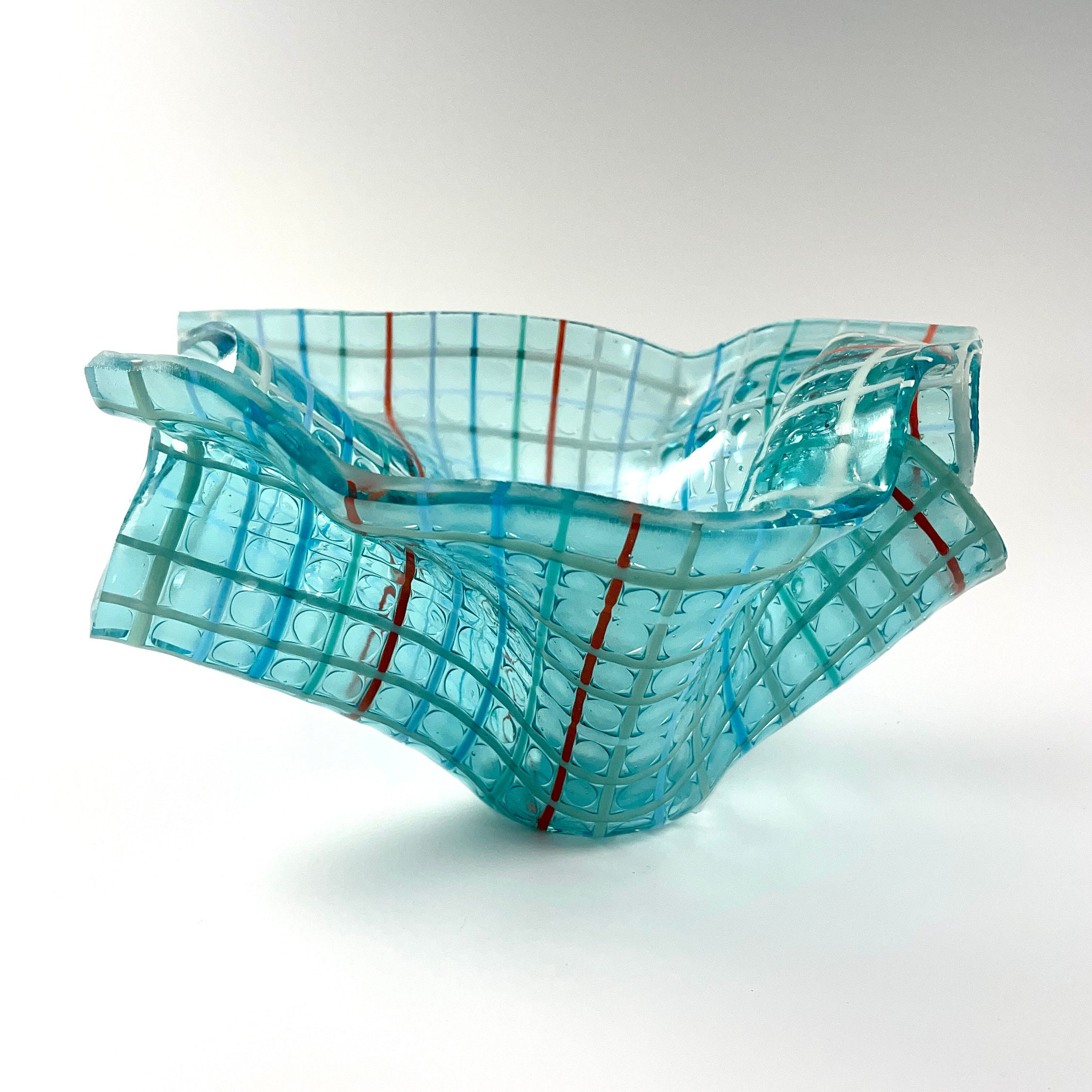 Contemporary Fused Glass Art, Modern Handmade Glass Art, Decorative ...
