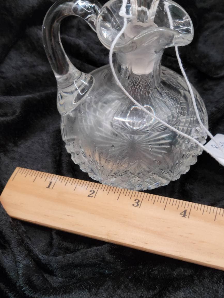 Vintage Clear Victorian EAPG Cruet Wheat and Quilted Design - Etsy