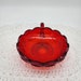 Fostoria Ruby Red Coin Dot Finger Loop Nappy Dish VTG - Etsy