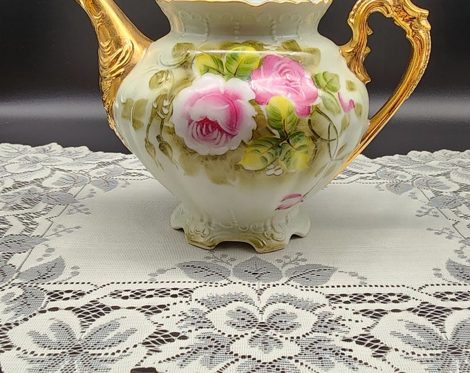 Vintage Lefton Heritage Teapot #792 Hand Painted Rose Pattern - Etsy