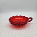 Fostoria Ruby Red Coin Dot Finger Loop Nappy Dish VTG - Etsy