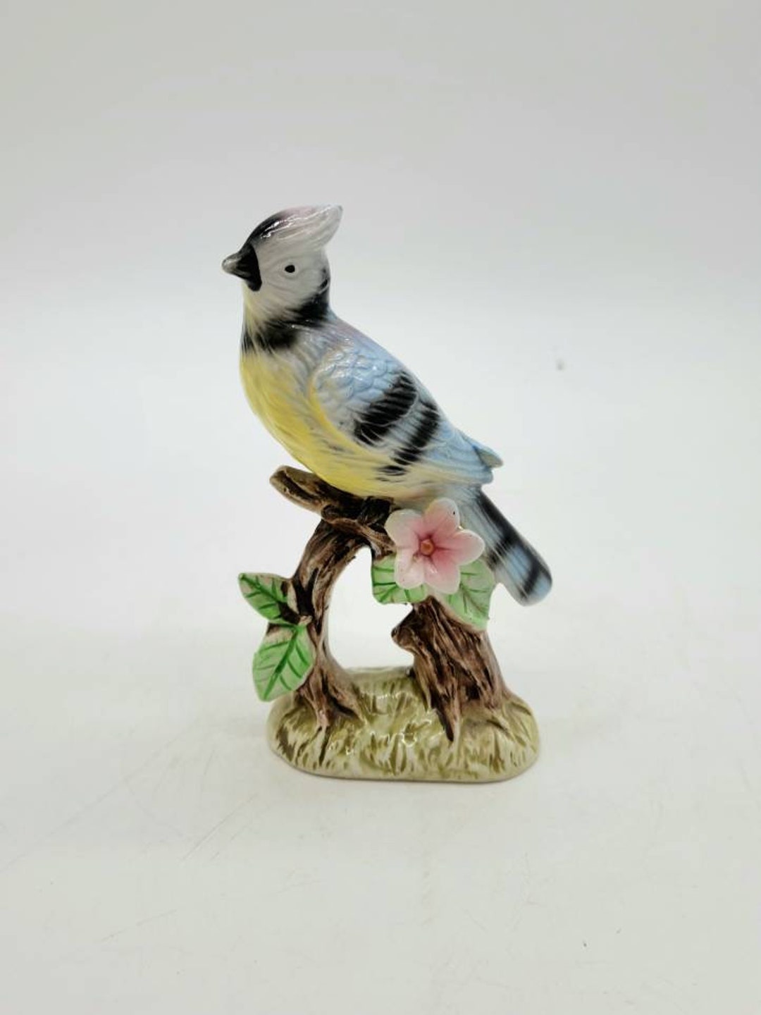 Vintage Porcelain Bisque Blue Jay Figurine 1970's - Etsy