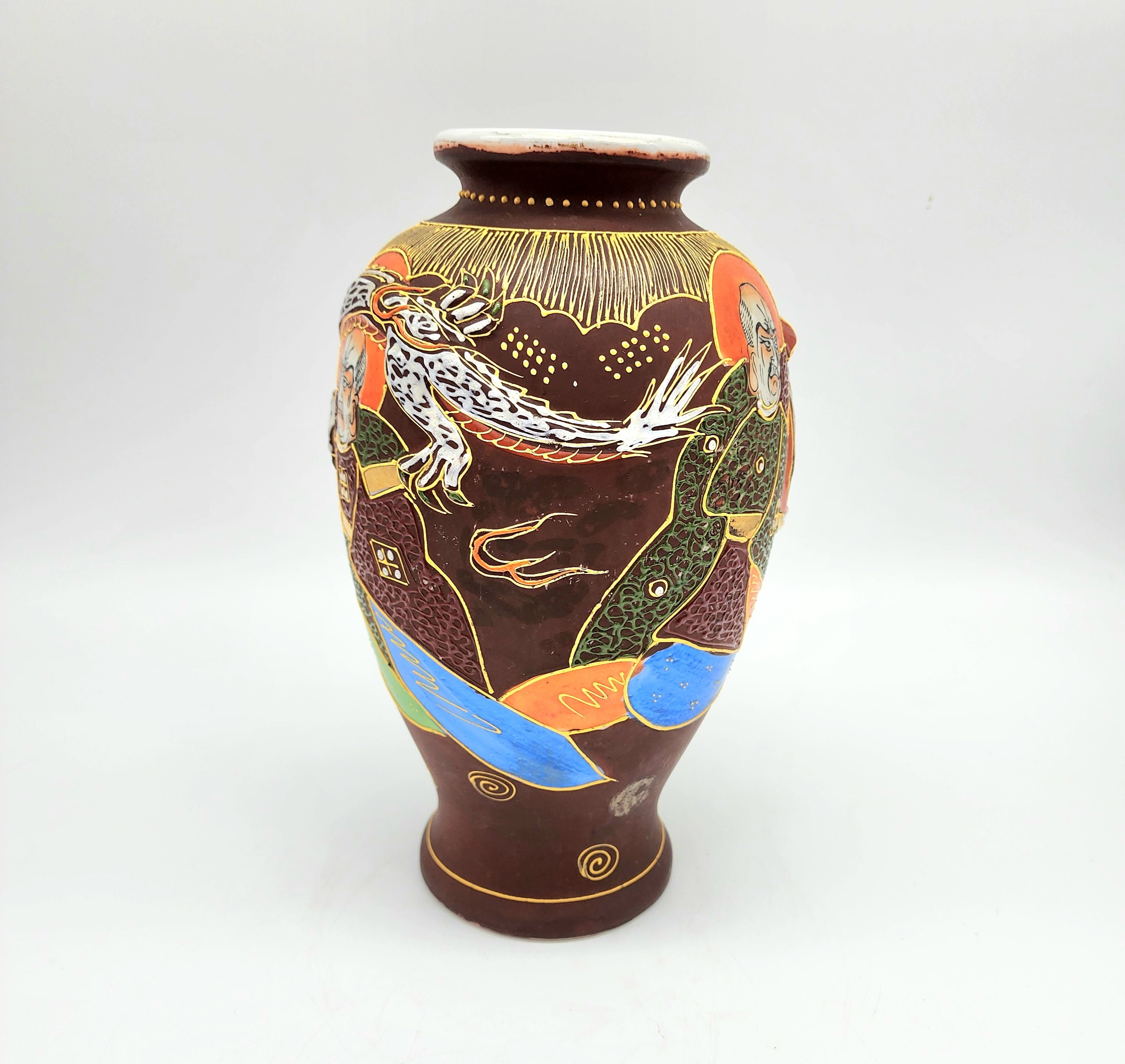 Vintage Japanese Moriage Dragonware Vase - Etsy