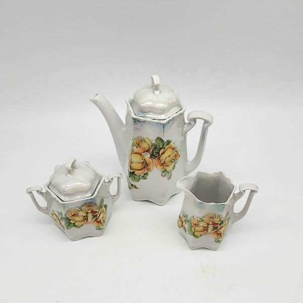 Antique German Creamer and Teapot - Etsy