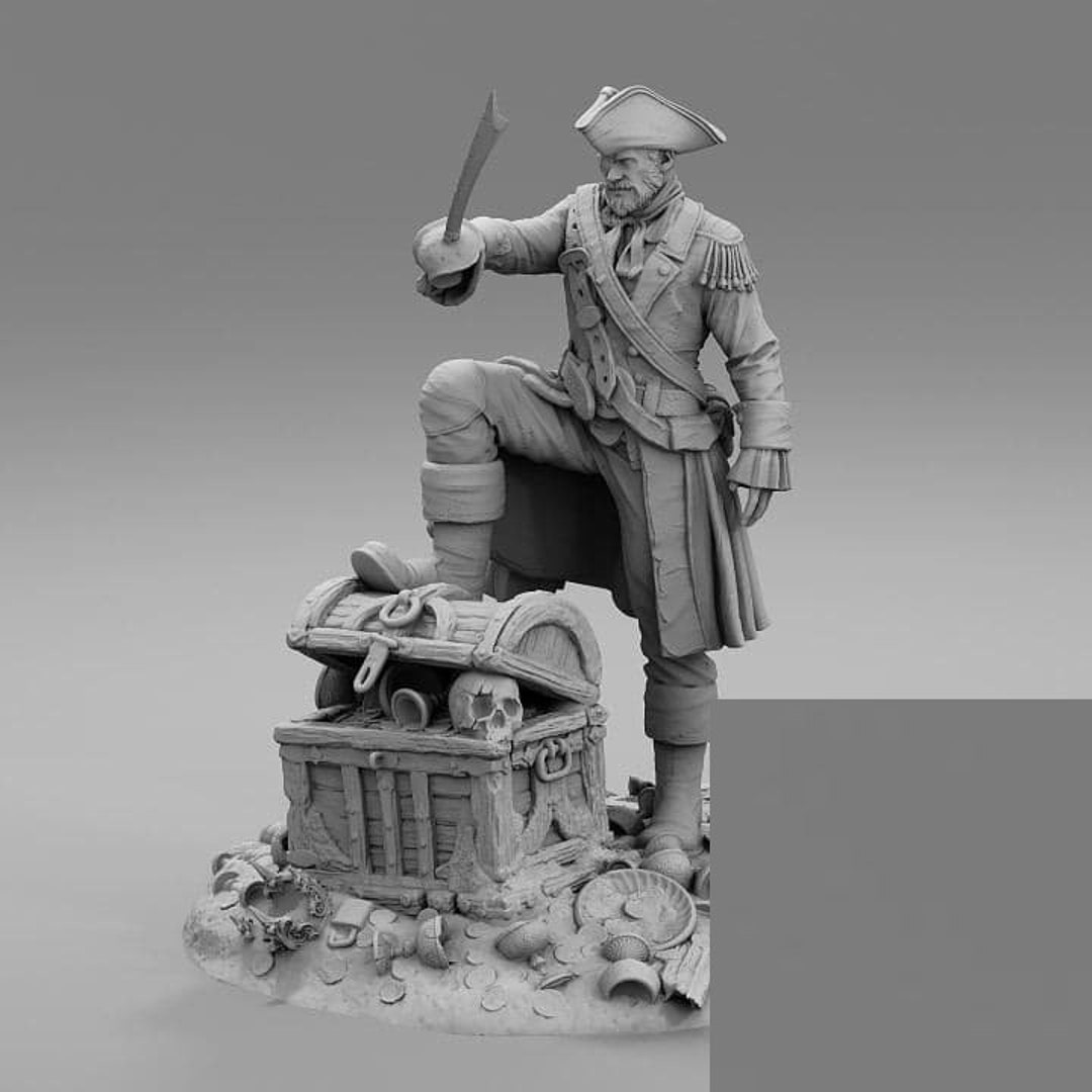Captain 3D Models Miniatures 3D STL Download Pirate Captain - Etsy ...