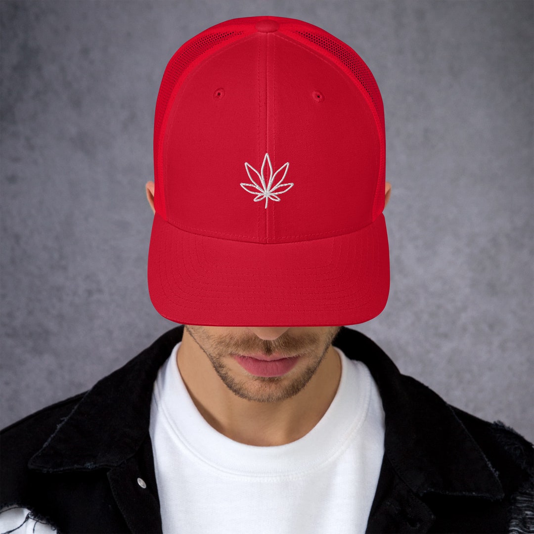 420 Cannabis Trucker Cap Stoner Hat - Etsy