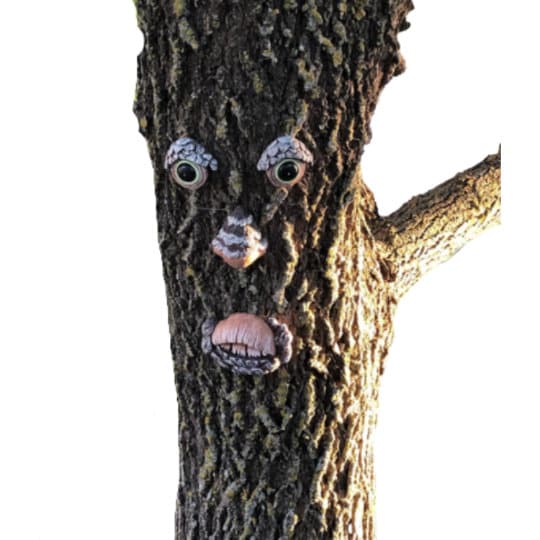 Tree Faces Decor Outdoor,glow Eyes in Dark,funny Old Man Tree Face ...