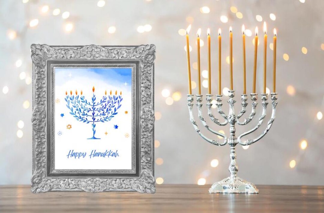 Printable Hanukkah Art, Jewish Art, Hanukkah Wall Art Downloadable ...