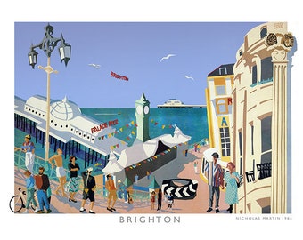 Brighton Pier Print - Etsy UK