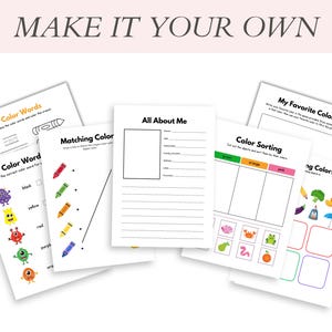 Printable Kids Coloring Activity Book – 31 Fun Pages for Toddlers ...