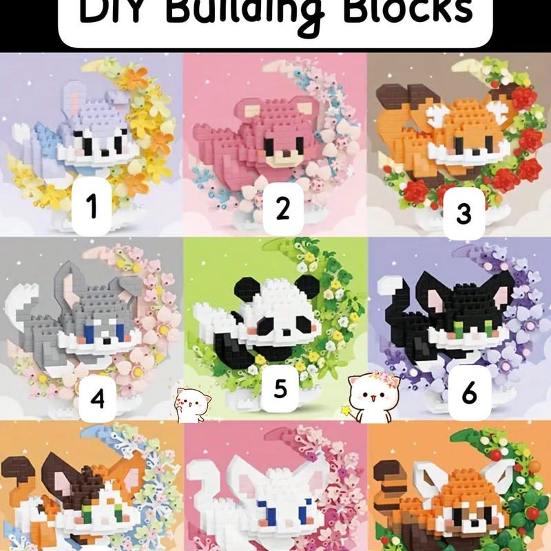 Bear Building Block Set - Etsy