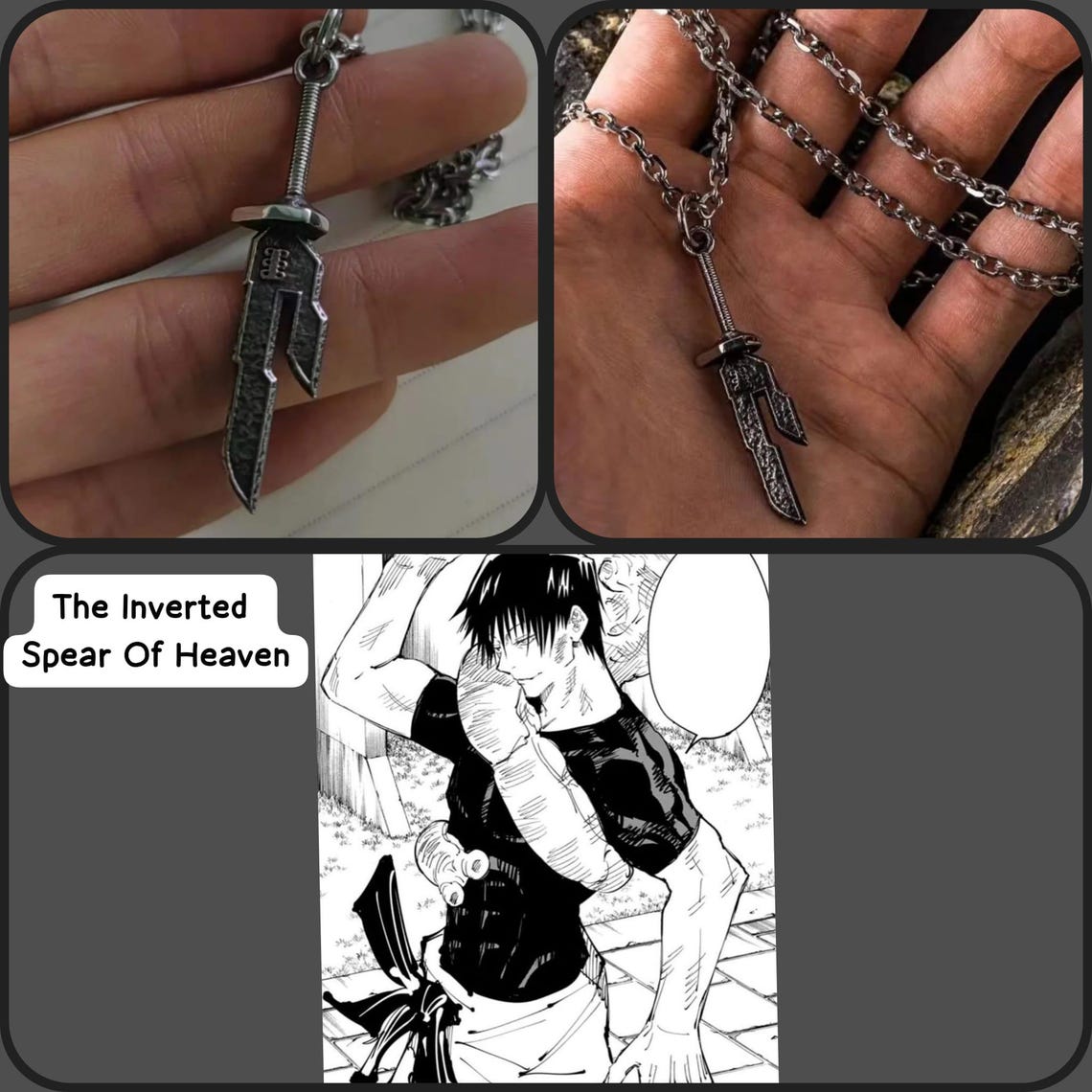 Inverted Spear of Heaven Pendant: Jujutsu Kaisen Toji Fushiguro ...
