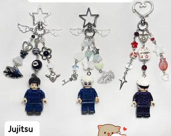 Lego Jujutsu Kaisen JJK Keychains |anime Merch |satoru Gojo |geto ...