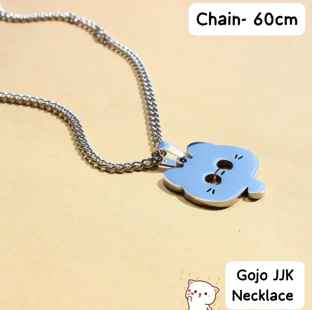 Anime Jujitsu Kaisen Gojo Cat Necklace: Titanium Steel Pendant - Etsy