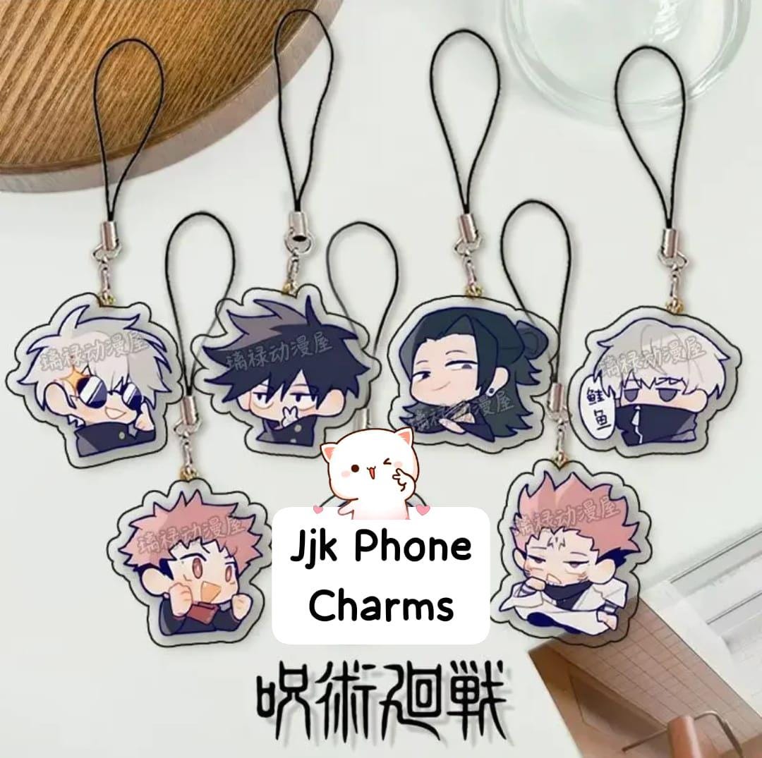 Jjk BUY 2 , GET 1 FREE Mobile Phone Chain Gojo Satoru Geto Suguru ...