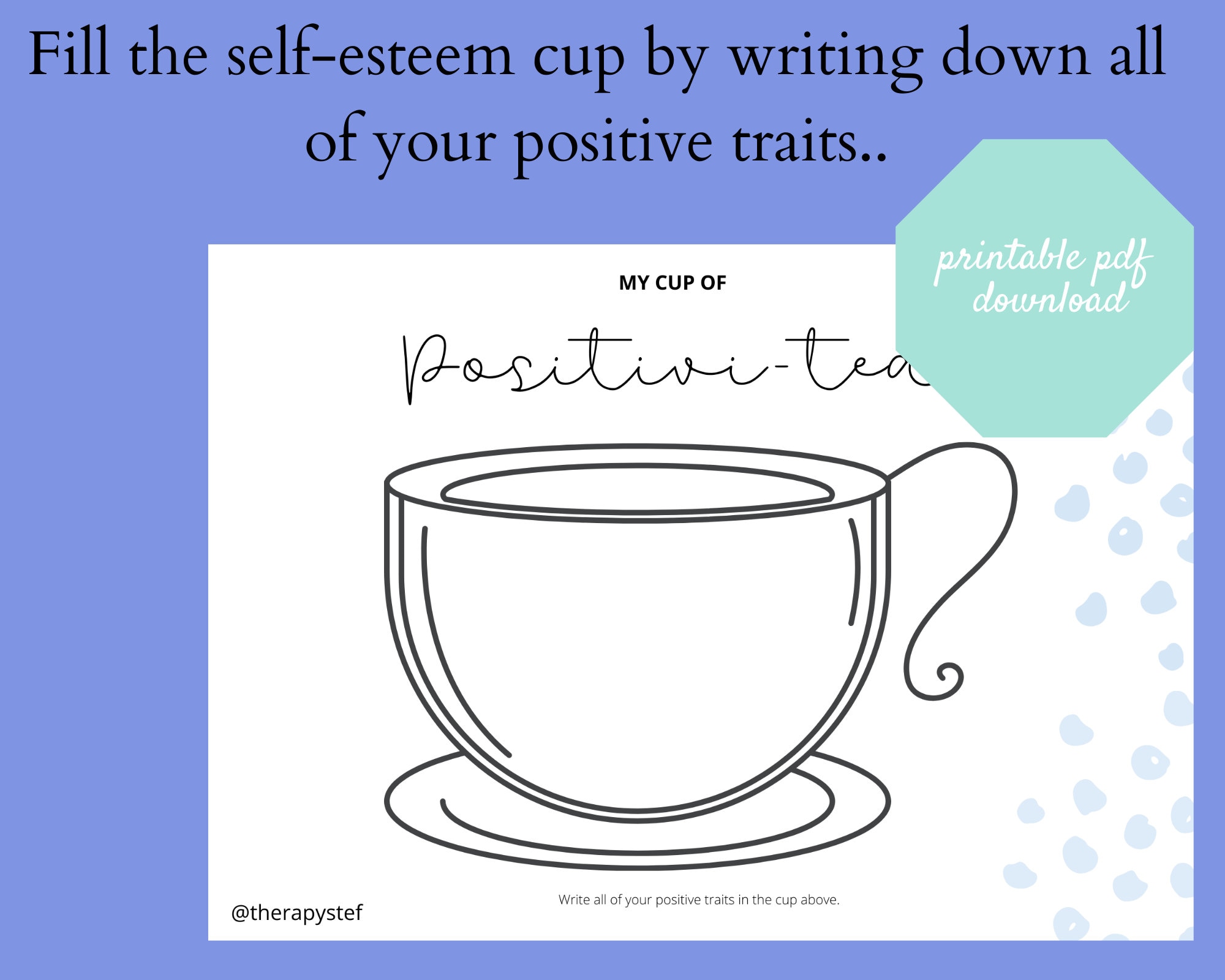 My Strengths Worksheet - Fillable - Printable PDF - Mental Health ...