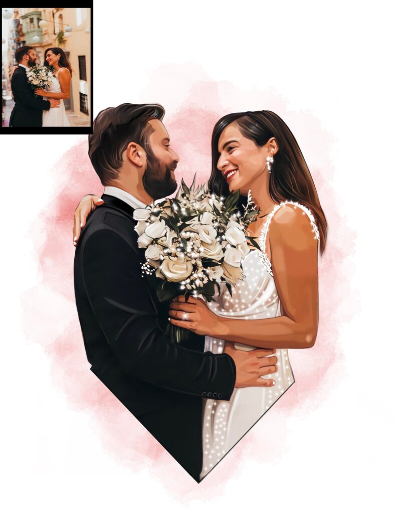 Personal Couple Drawings for Your Loved Ones Valentines Day - Etsy