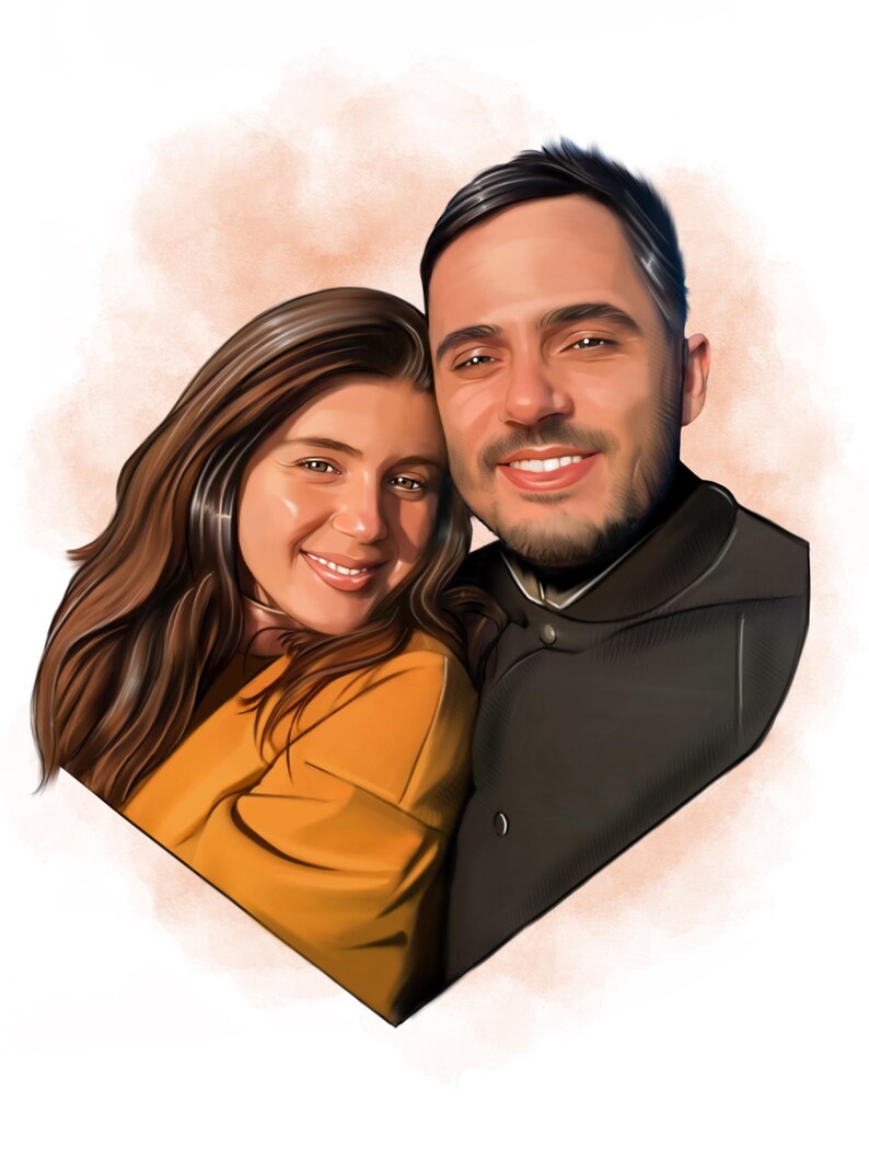 Personal Couple Drawings for Your Loved Ones Valentines Day - Etsy