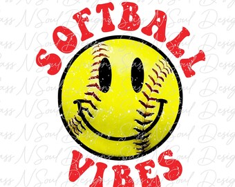 Smiley Softball | Etsy