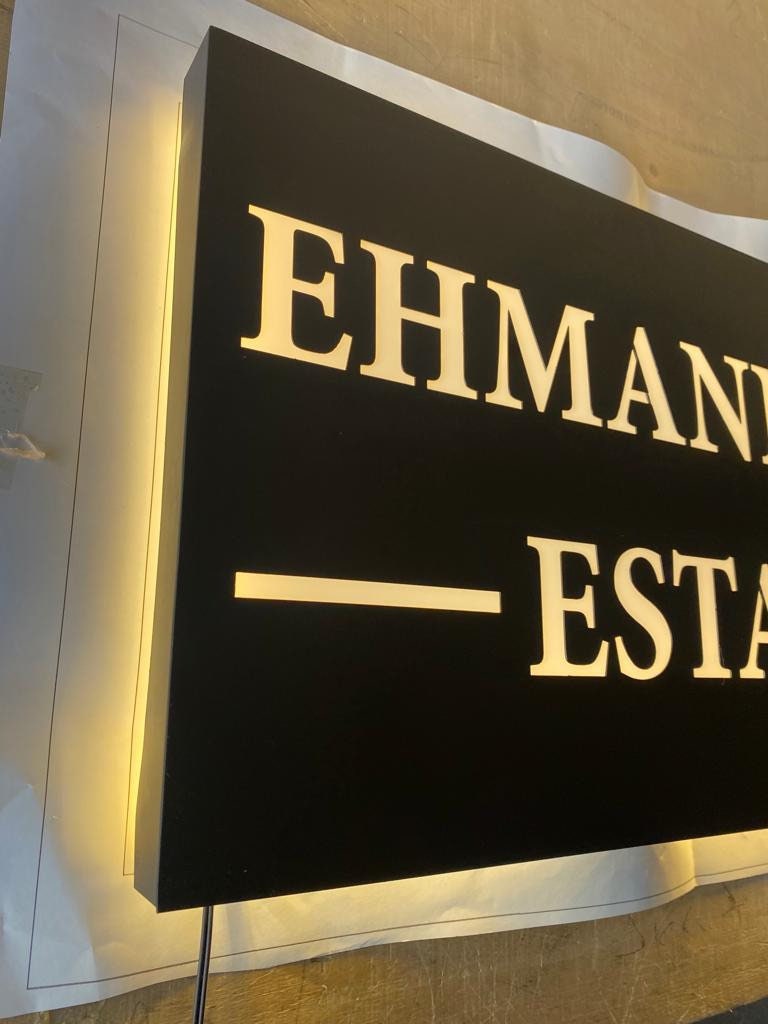 3d Led Backlit Signage, Custom Logo Sign, Business Logo Sign ...