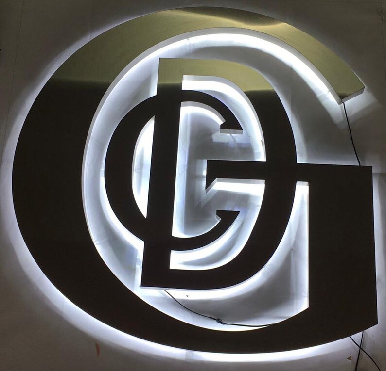LED Backlit, Brushed Metal Signs, Custom Logo, 3d Lettering ...