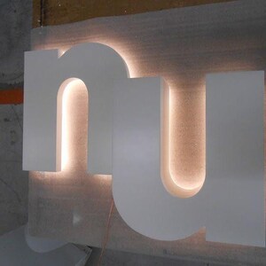 3d Led Backlit Signage Custom Logo Sign Business Logo Sign | Etsy