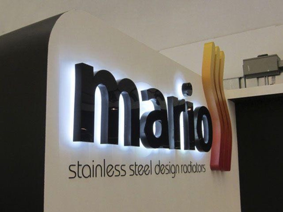 Custom Logo Led Light Signage, 3D Logo Letters, 3D Custom Office Sign ...