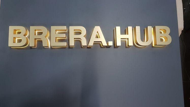 Custom Metal Sign 3d Logo Backlit Sign Indoor Brushed 3D | Etsy UK