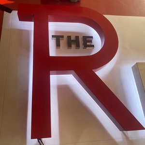 Backlit Led Sign, Business Sign, Custom Logo Sign, Illuminated Sign ...