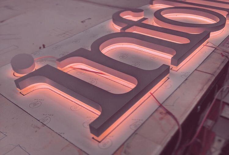 3D Led Signage 3d Backlit Sign, Custom Outdoor - Indoor Logo Light Sign ...