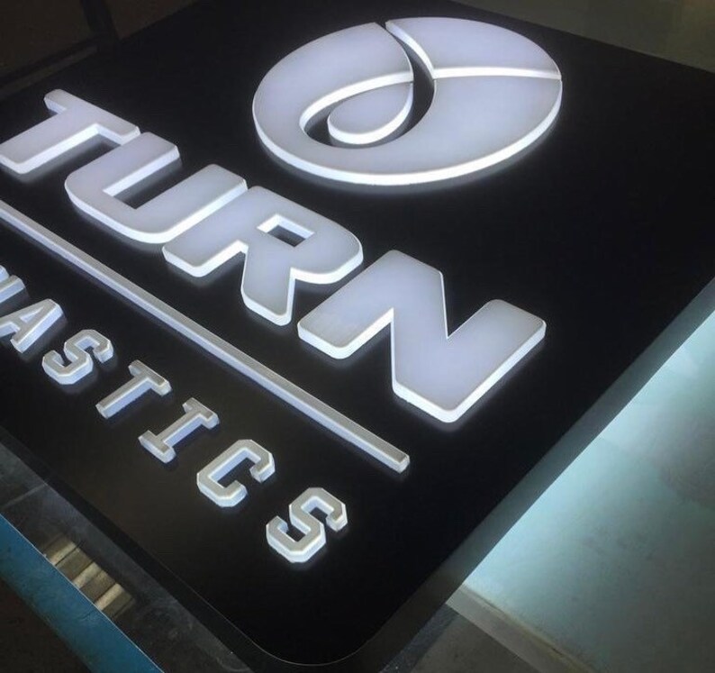 LED Backlit, Brushed Metal Signs, Custom Logo, 3d Lettering ...