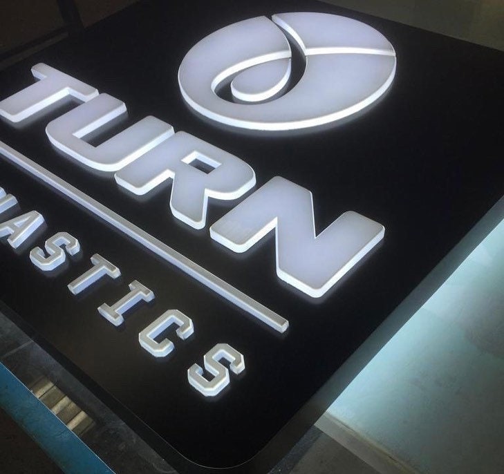 LED Backlit, Brushed Metal Signs, Custom Logo, 3d Lettering ...