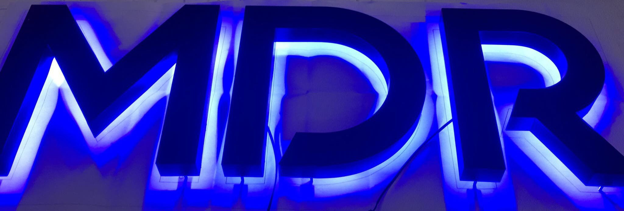 Led Backlit Sign, Illuminated Sign, Business Sign, 3d Lettering Backlit ...