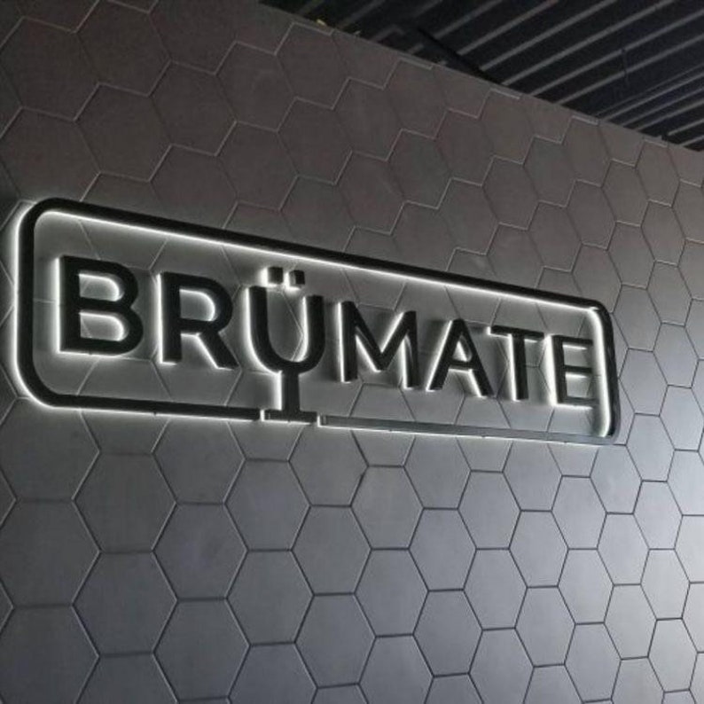 Custom Logo Led Light Signage, 3D Logo Letters, 3D Custom Office Sign ...