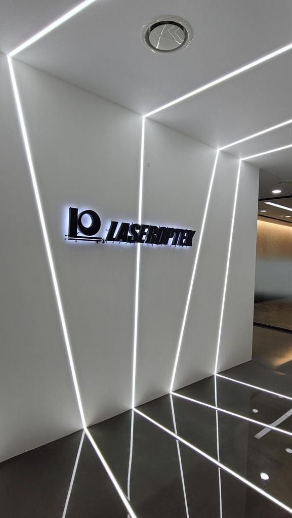 LED Backlit Sign, 3D Lettering, Custom Signs for Office, Backlit Custom ...