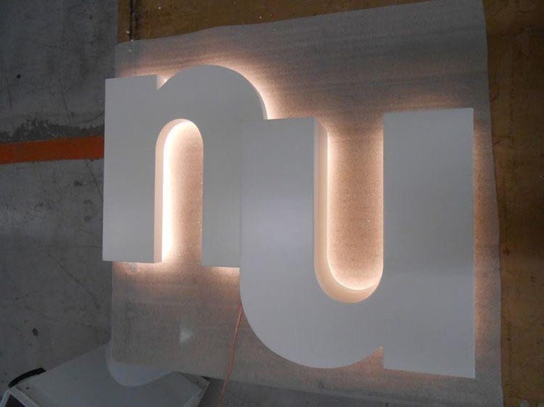 Business Logo Sign, Illuminated Sign, LED Backlit Signs, Custom Design ...