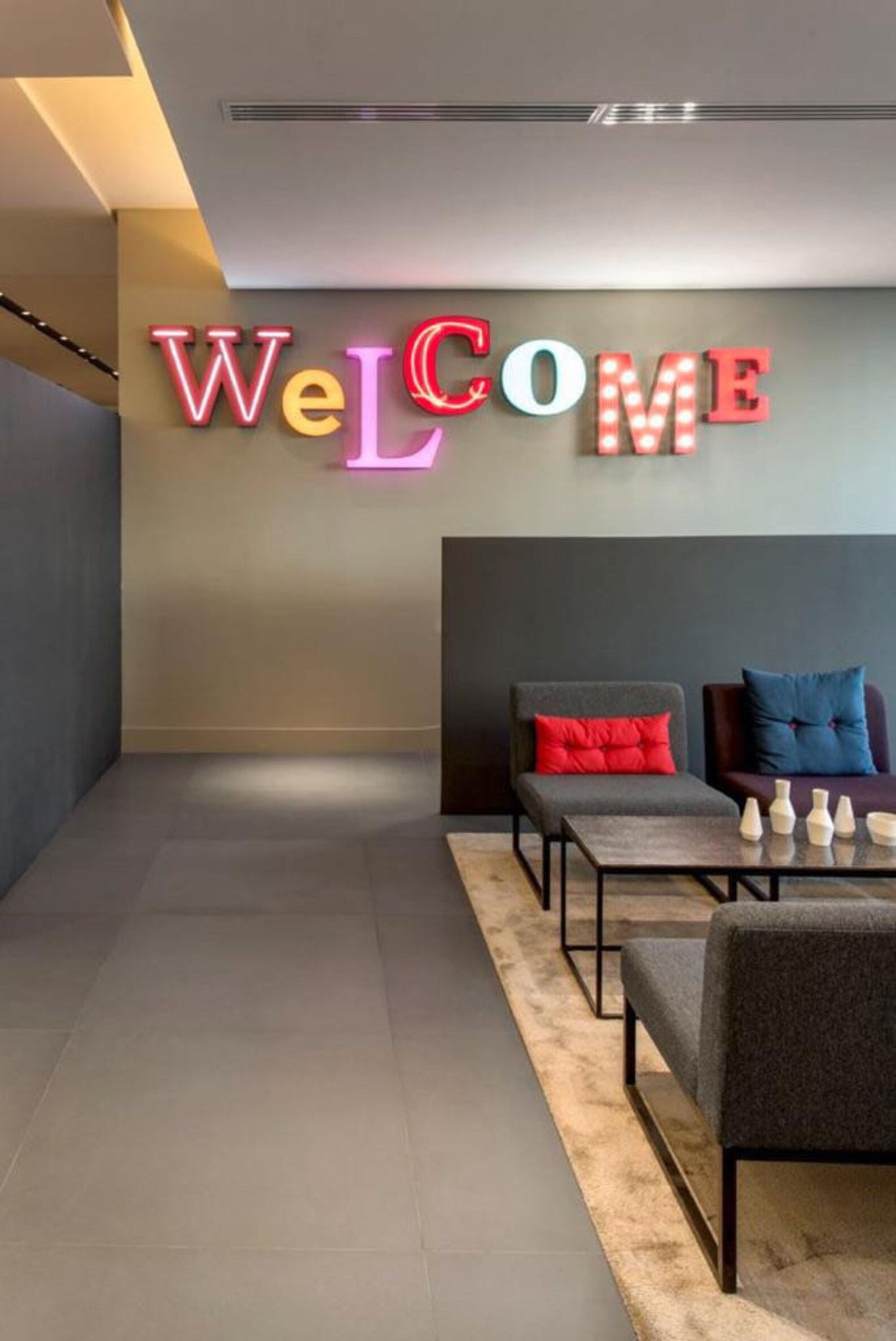 Welcome Sign for Lobby, Led Backlit Sign, Illuminated Signs, 3D Metal ...