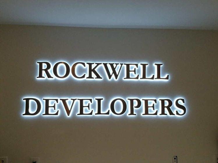 Custom Logo Led Light Signage, 3D Logo Letters, 3D Custom Office Sign ...