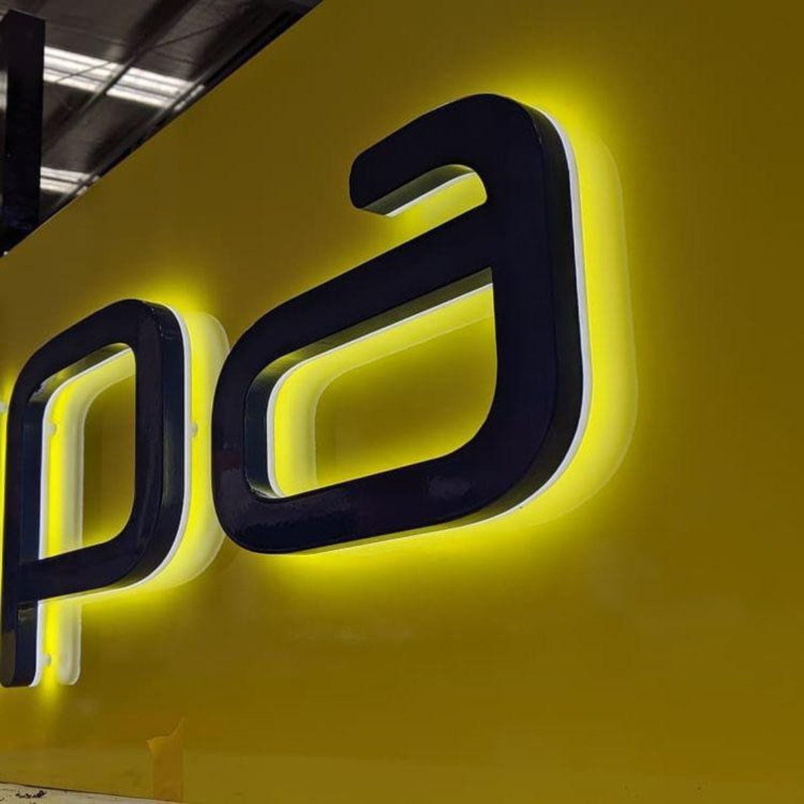 Backlit Sign for Business, Custom Logo Led Light Signage, 3D Logo ...