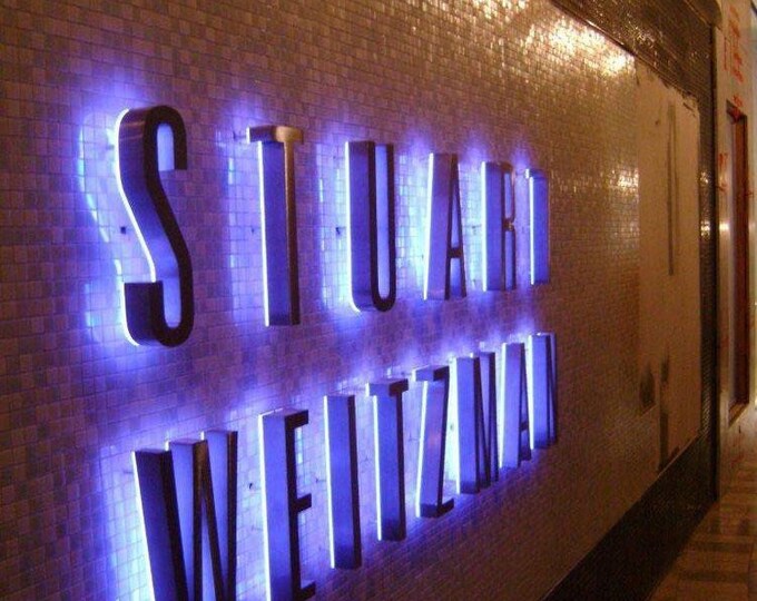 LED Backlit Sign, Logo Sign for Business, Illuminated Sign, Surface Lit ...