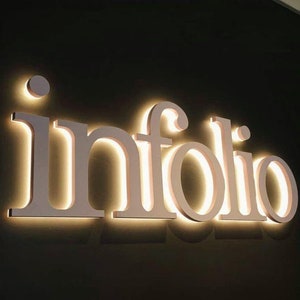Logo Sign, Backlit Sign, Business Logo Signs, Led Backlit, Illuminated ...