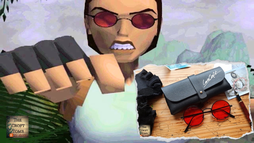 Lara Croft Classic Sunglasses and Officially Signed Case - Tomb Raider ...