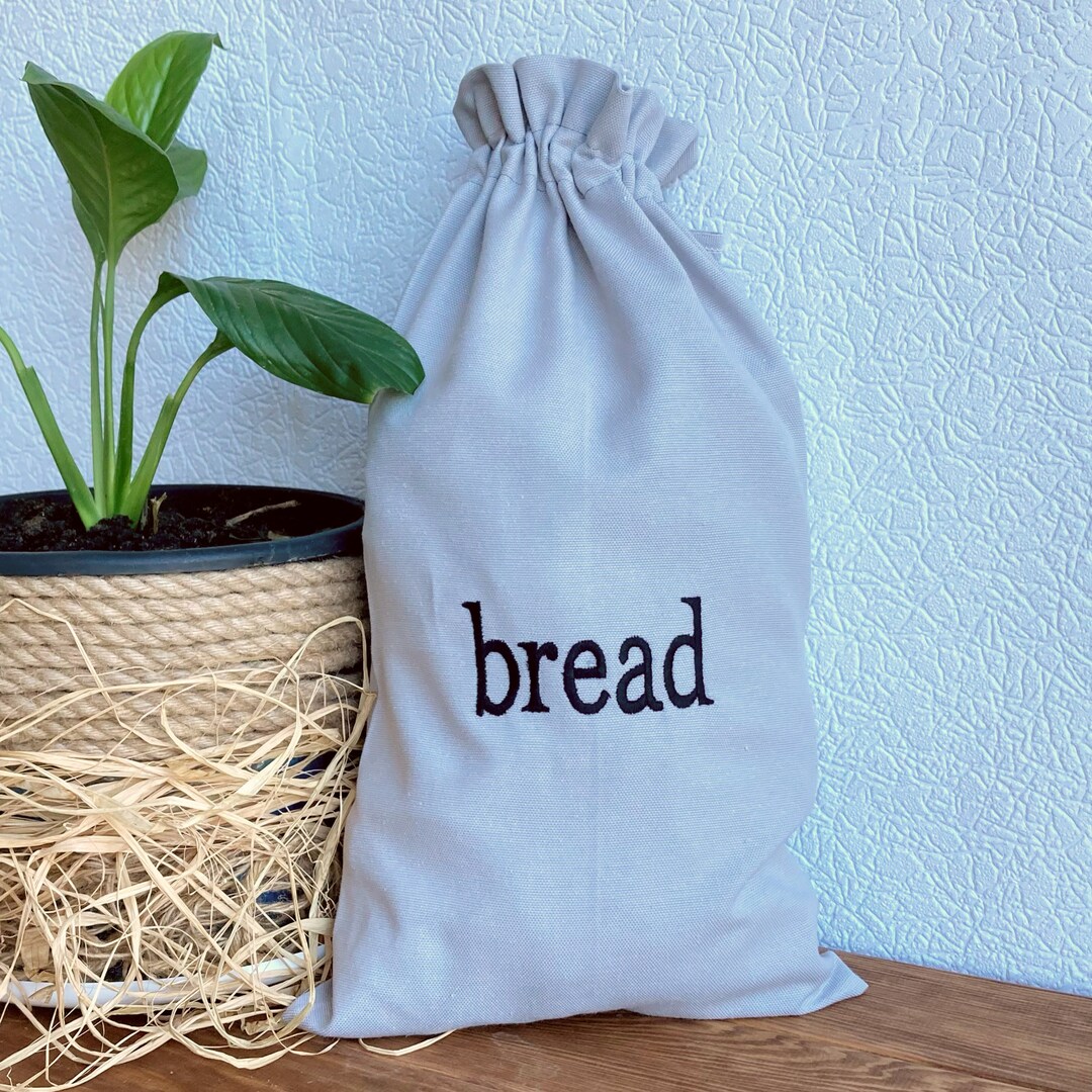 Essentials Embridered Bread Pouch Bag Gray - Etsy