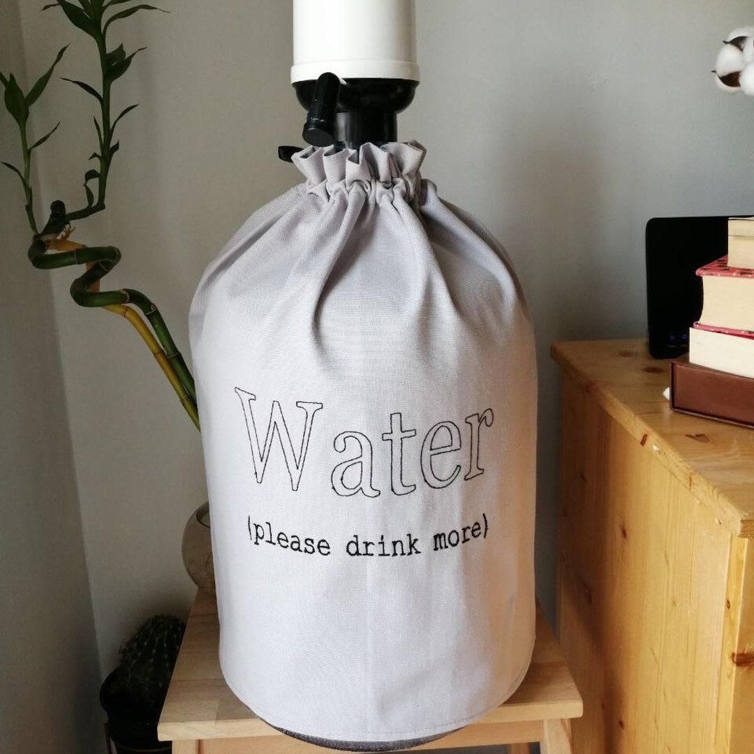 Homeprepco Gray Demijohn Cover, Custom Water Bottle Cover, Farmhouse ...