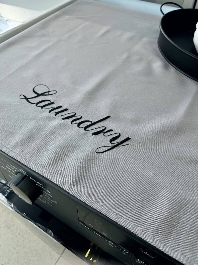Homeprepco laundry Embroidered Washing Machine Cover, Appliance ...