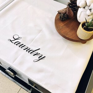 Homeprepco "laundry" Embroidered Washing Machine Cover, Appliance ...
