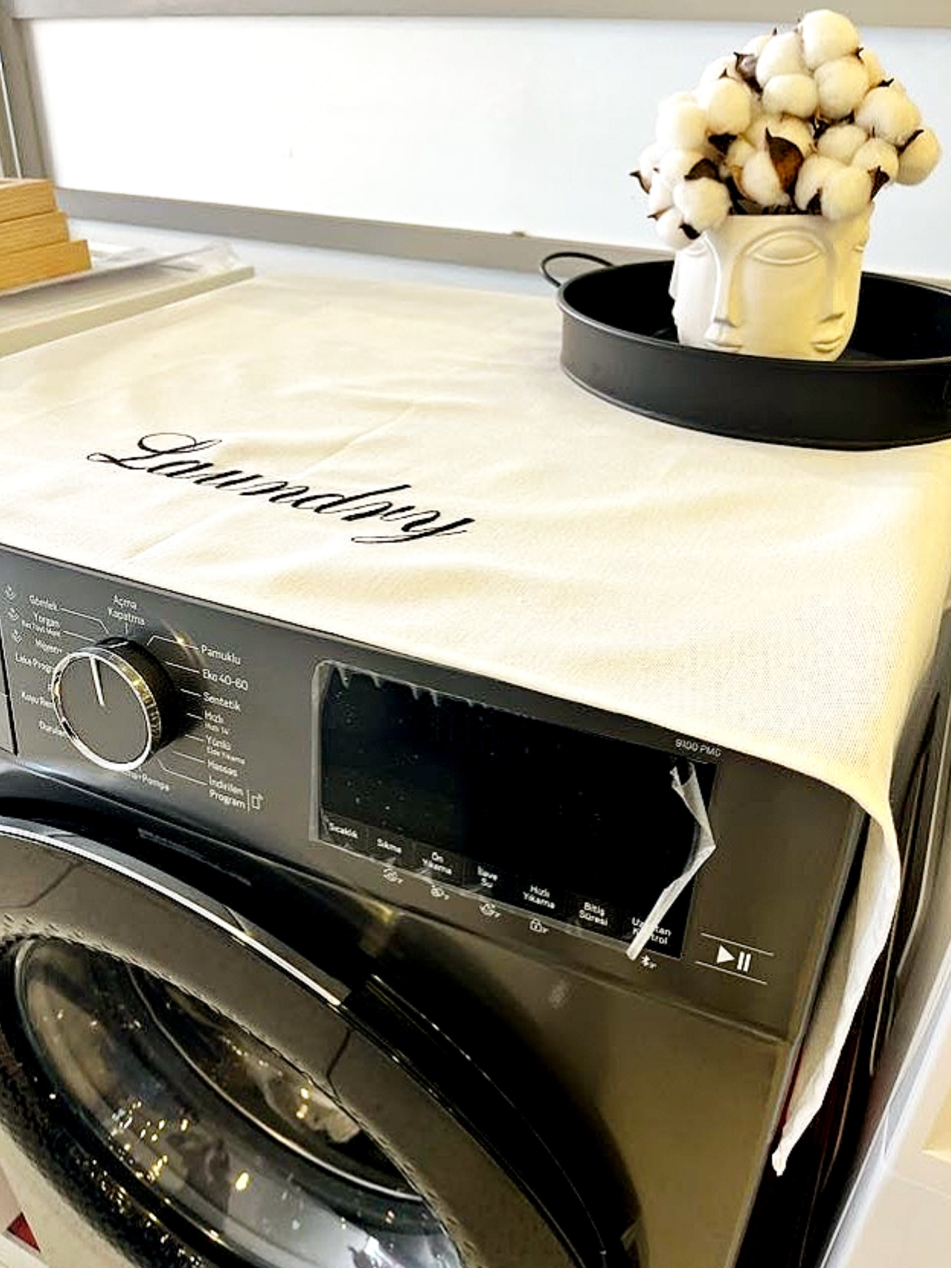 Homeprepco laundry Embroidered Washing Machine Cover, Appliance ...